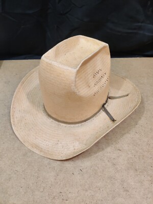 Vintage Resistol Western Straw Cowboy Hat From Lou Taubert's Ranch ...