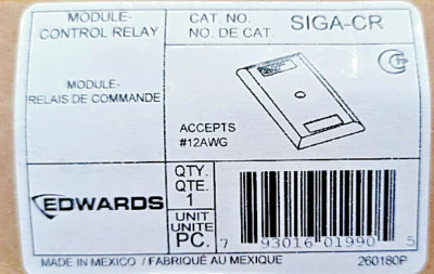 SIGA-CR/MCR Control Relay Module - FREE EXPRESS SHIPPING | eBay