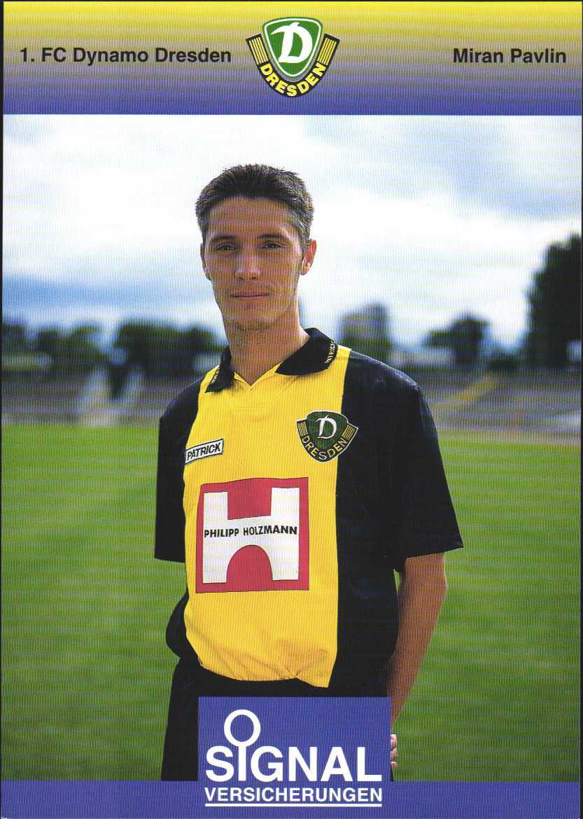Ak 3708 Miran Pavlin - Dynamo Dresden - Cartolina Autografata Rl 1996/ ...