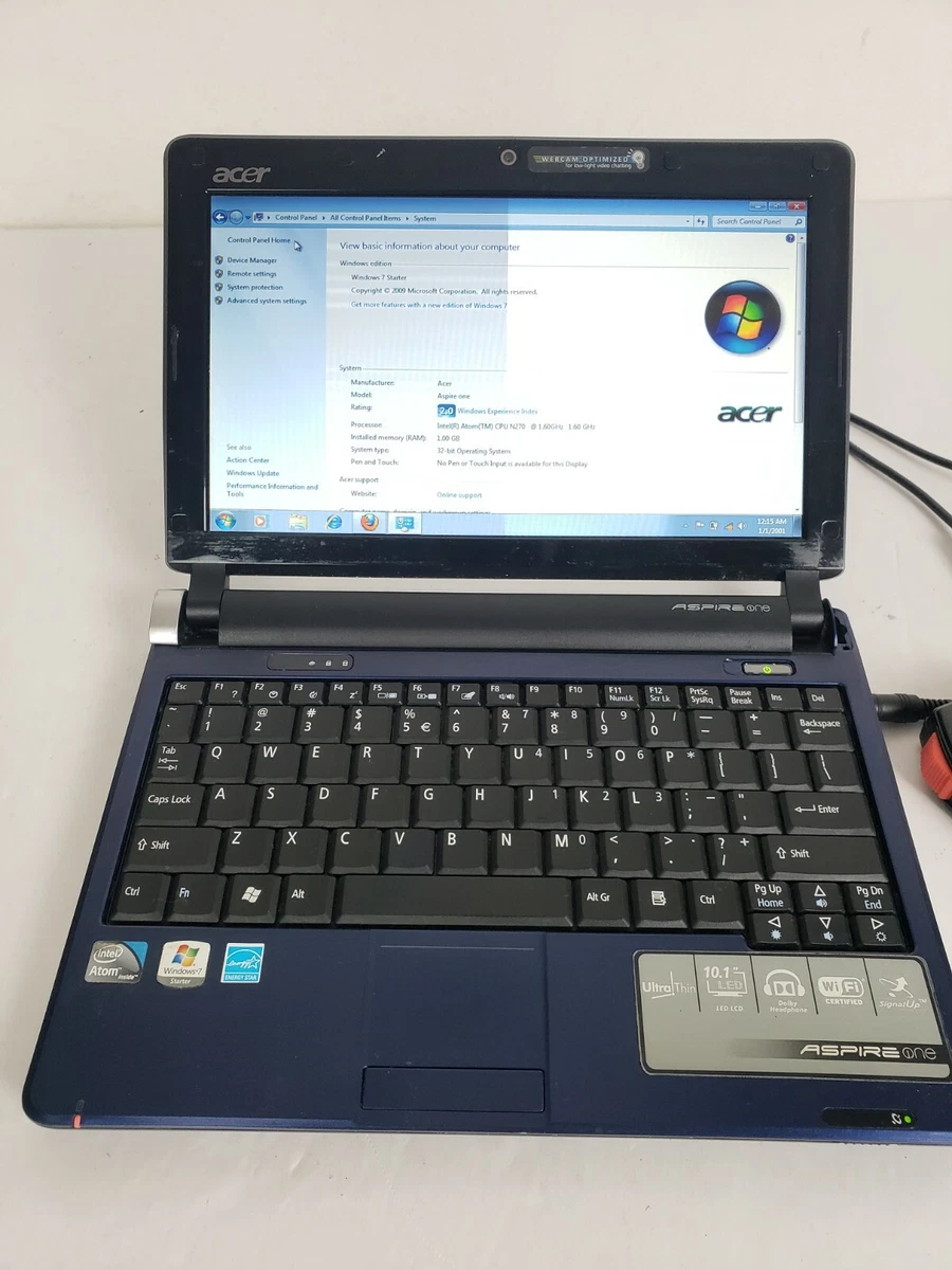 Acer Aspire One Mini Laptop