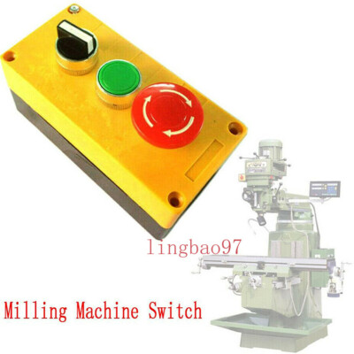 1x Bridgeport Milling Machine Part Start Stop Control Switch Box Water ...