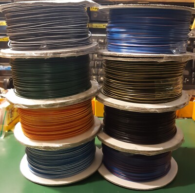 Loom Repair - Motorcycle Wire - 8 Random Striped Colours x 2m Lengths ...