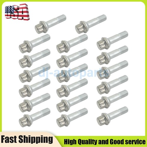 For Benz ML350 S500 GLK350 S550 CL500 GL450 Wheel Lug Bolts Nuts Set of ...