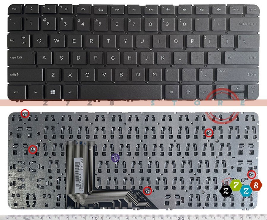 NEW HP Spectre X360 13-4000 13-4100 13-4200 13T-4000 Keyboard Non ...