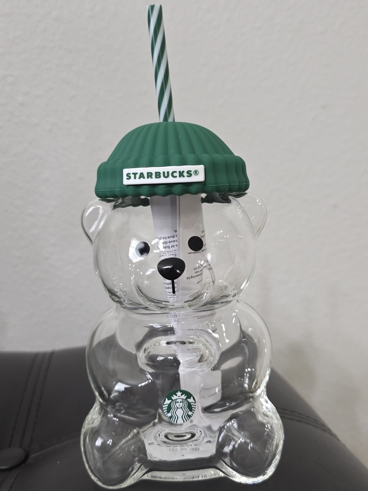1- Starbucks 2025 Bearista BEAR Glass Cup & 1- Hello Kitty X Starbucks Plushie | eBay