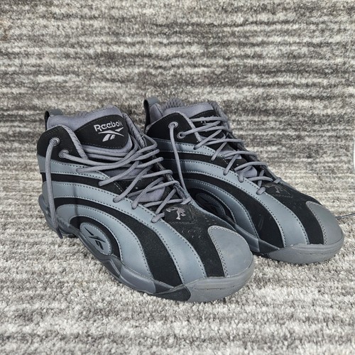 Reebok Men's Shaqnosis Work Safety Toe Black Gray Shoes Sneakers Size ...