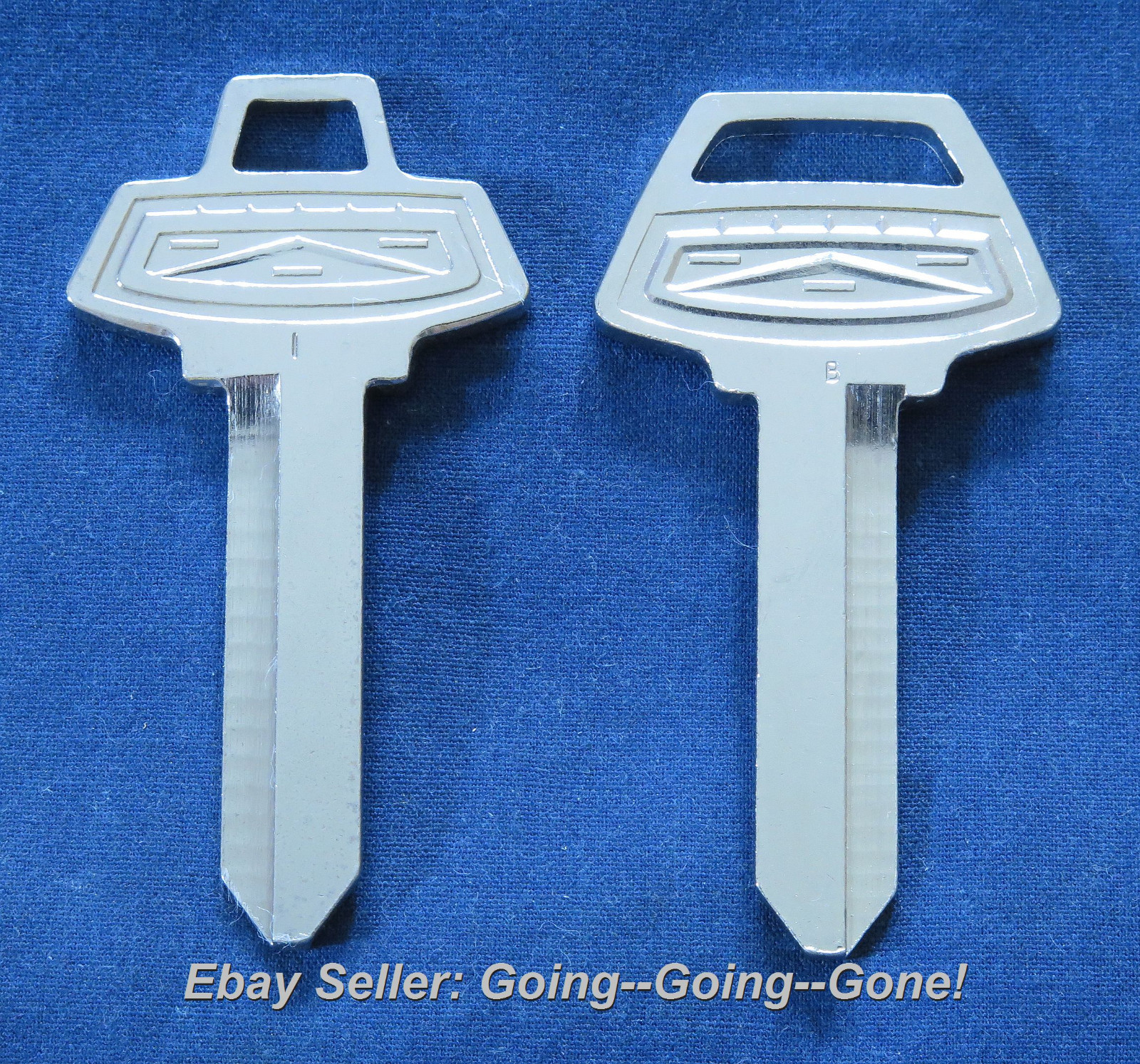 SET ORIGINAL OEM FORD GALAXIE KEY BLANKS IGNITION & TRUNK 1966-1993 H51 ...