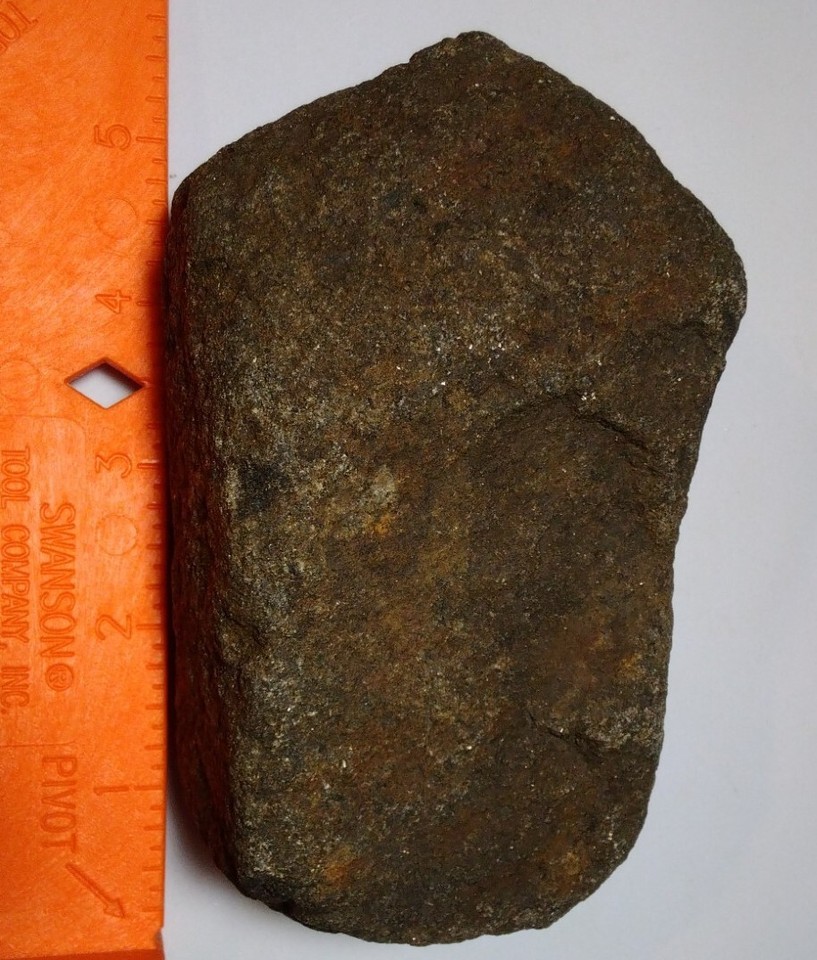 Old Native American Indian Nutting Anvil Shield Hammer Stone Artifact ...