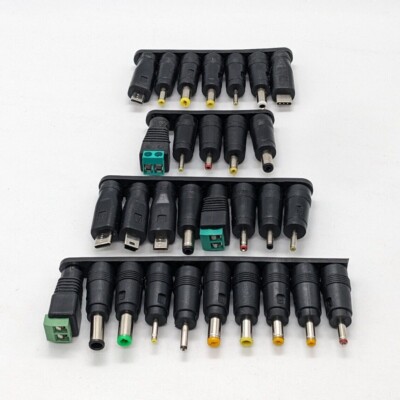 Universal power adapter tips connector 5.5mm x 2.1mm set for laptop ...