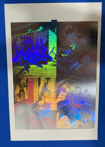 BATMAN SIX FLAGS UNCUT 4 CARD HOLOGRAM PROMO SHEET DC RARE 1992 | eBay