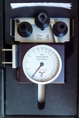 TENSITRON L-20-R TENSION METER WITH ROLLERS 20LBS TENSION WITH CASE | eBay