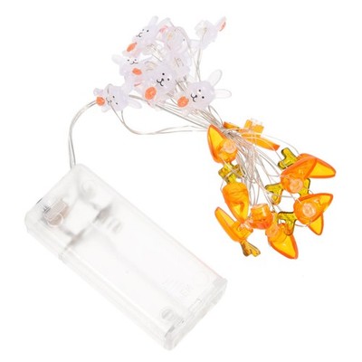 Copper Wire LED Easter Lamp String Festive Decorative Lamp Carrot ...