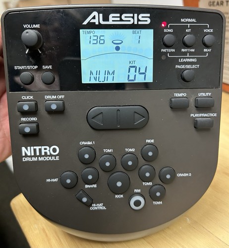 Alesis Nitro DM7X Drum Module Brain w/ Snake Cables & AC Adapter ...