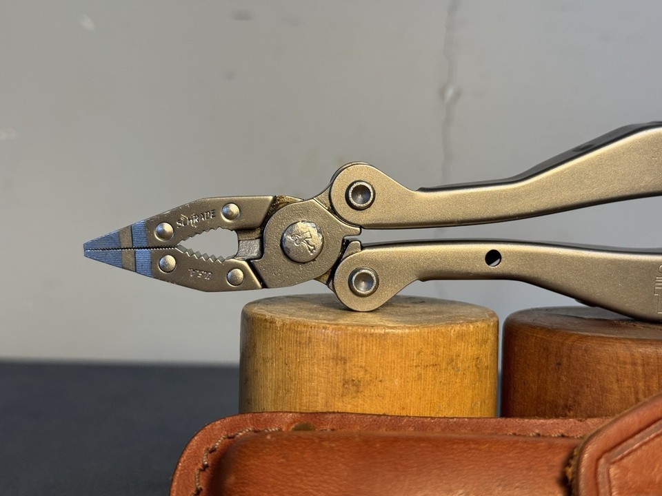 Schrade Tough USA 21-Function Multi Tool & Leather Sheath | eBay