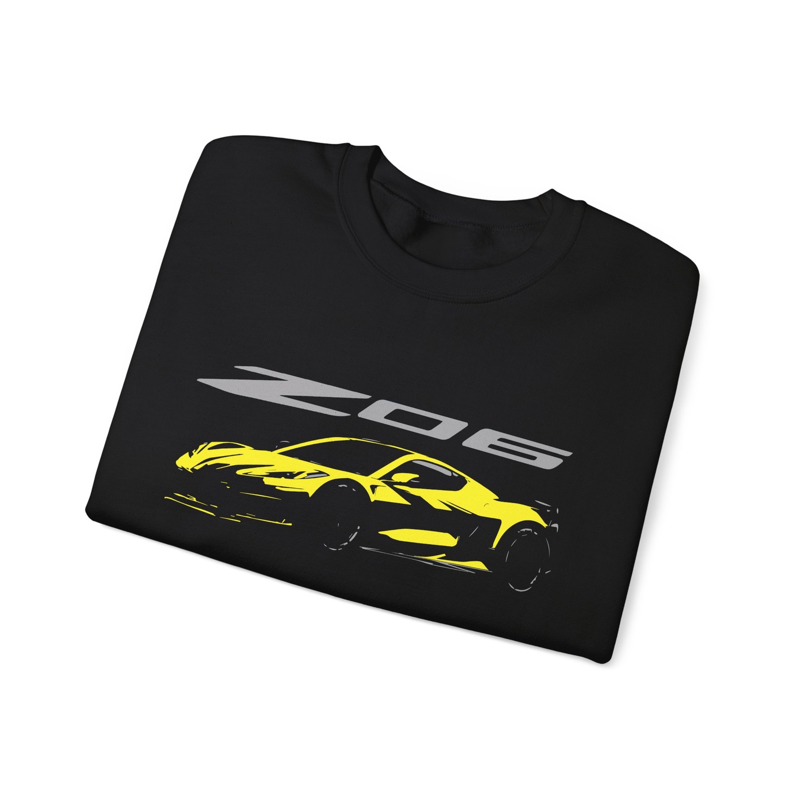 Yellow C8 Z06 Crewneck Sweatshirt | eBay