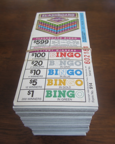 100 Old Vintage 1990 - FLASHBOARD BINGO - PULL TAB - TICKETS - Full Set ...