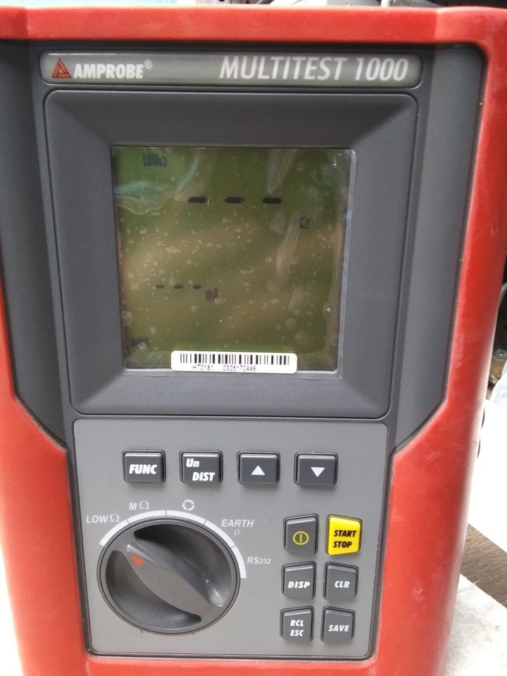 Amprobe MULTITEST 1000 Digital Megohmmeter Insulation Resistance Tester ...
