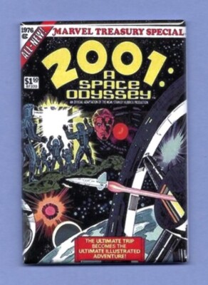 2001 A SPACE ODYSSEY COMICS COMIC BOOK COVER *2X3 FRIDGE MAGNET* SUPER ...
