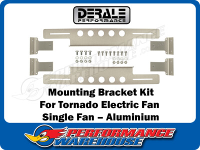 Derale Tornado Electric Fan Aluminium Mounting Bracket Kit Single Fan ...