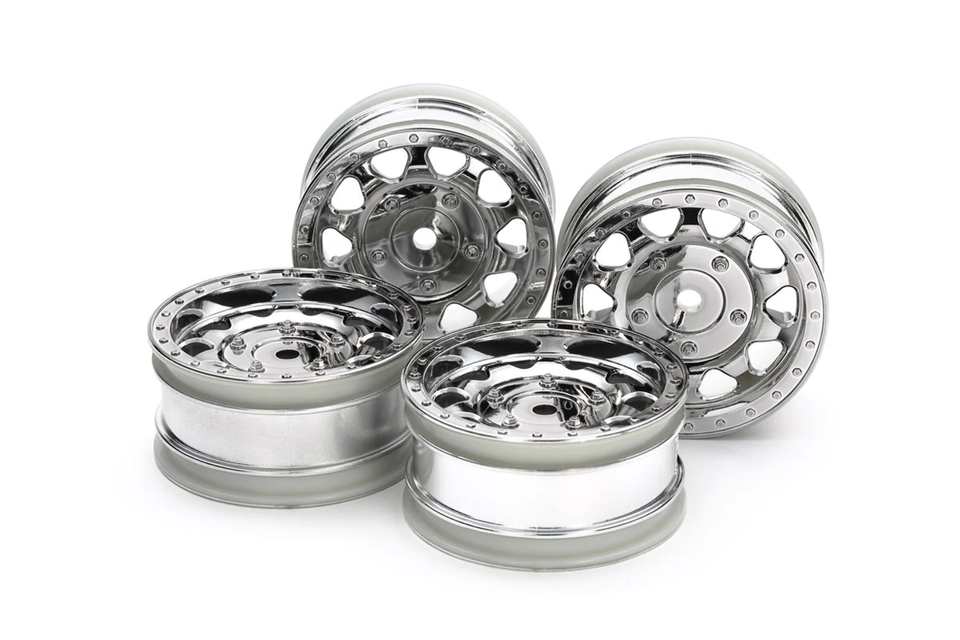 Tamiya Spare Parts BBX Chrome Plated Wheels Offset +2 (4 pcs) 51715 | eBay