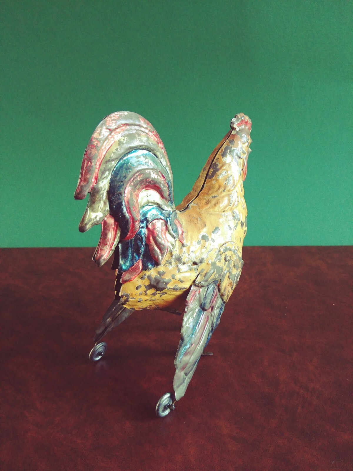 1900's SG Gunthermann Tin Wind-up Large Rooster Tinplate Chicken | eBay