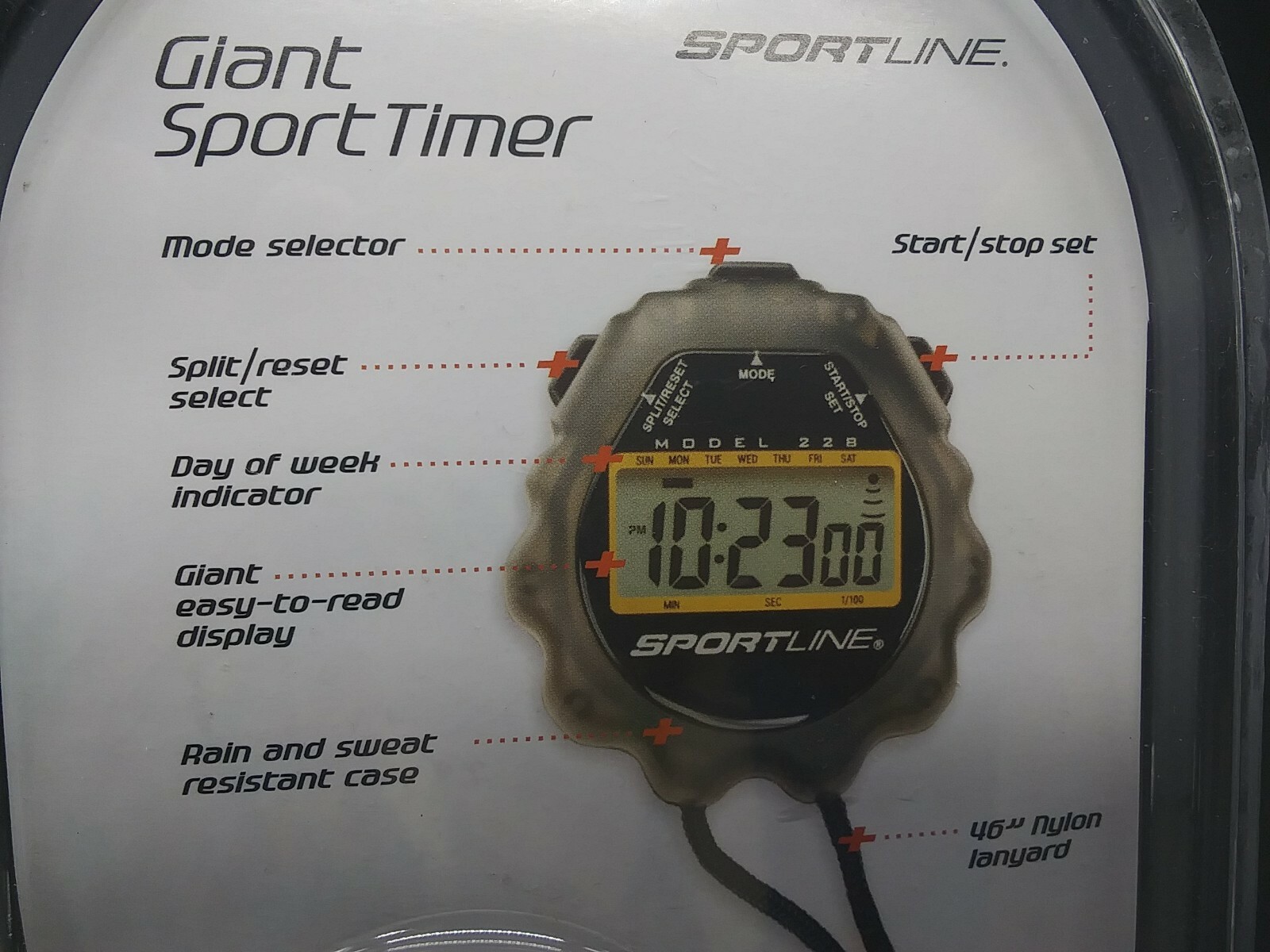 Sportline Giant Sport Timer Fitness Stopwatch With Whistle for sale ...