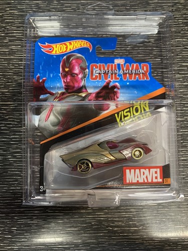 Hot Wheels Vision Civil War Character Car NIB W/ Protector | eBay