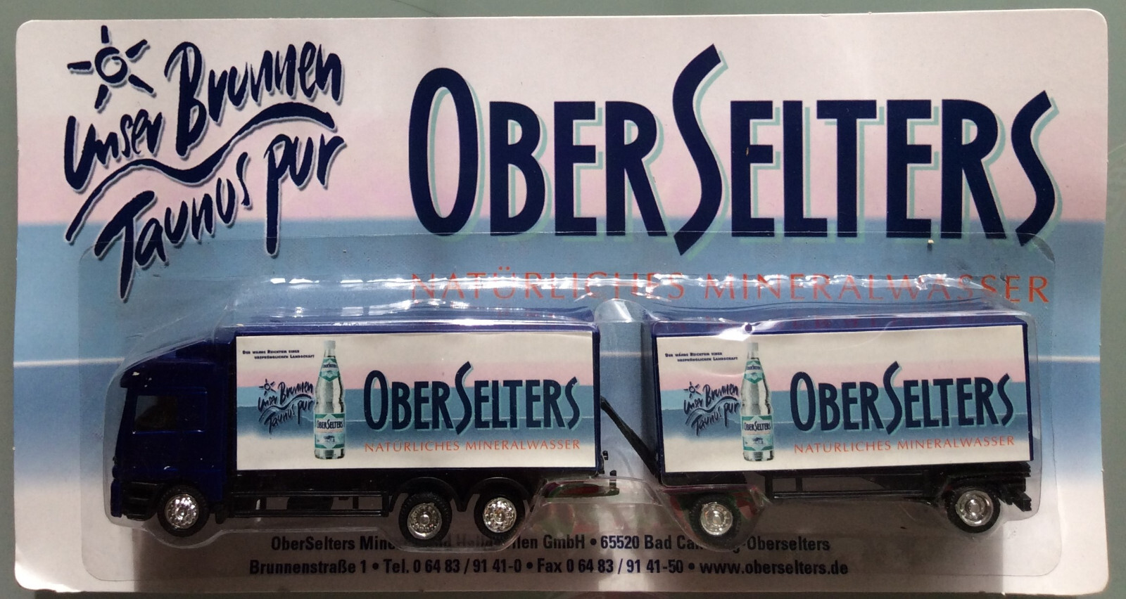 R A R ! ! ! Miniatur Werbetruck LKW MB Ober Selters Mineral ...