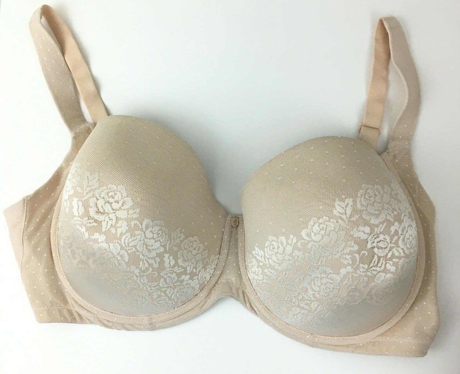Soma Women's Beige 42G Full Coverage Lace Covered Foa… - Gem