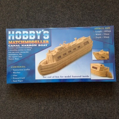 Canal Narrow Boat - Matchmodeller matchstick model construction craft ...