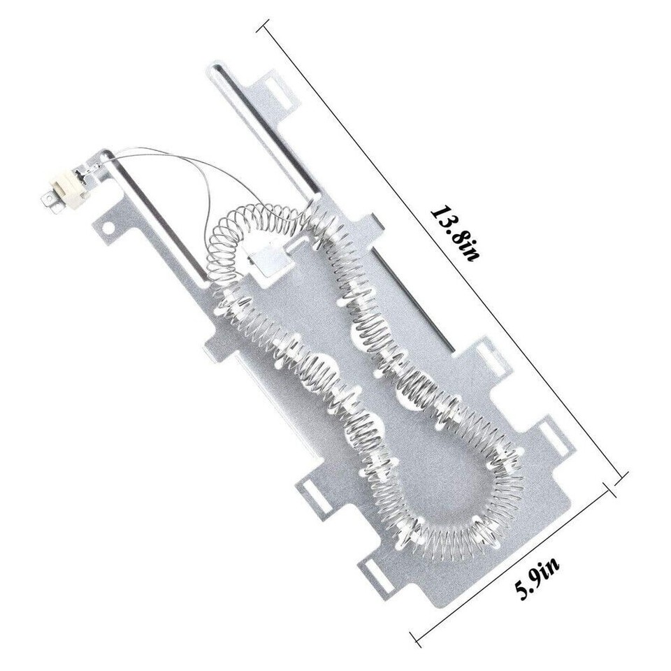 2 Pcs 8544771 Dryer Heater Heating Element for Whirlpool Kenmore ...