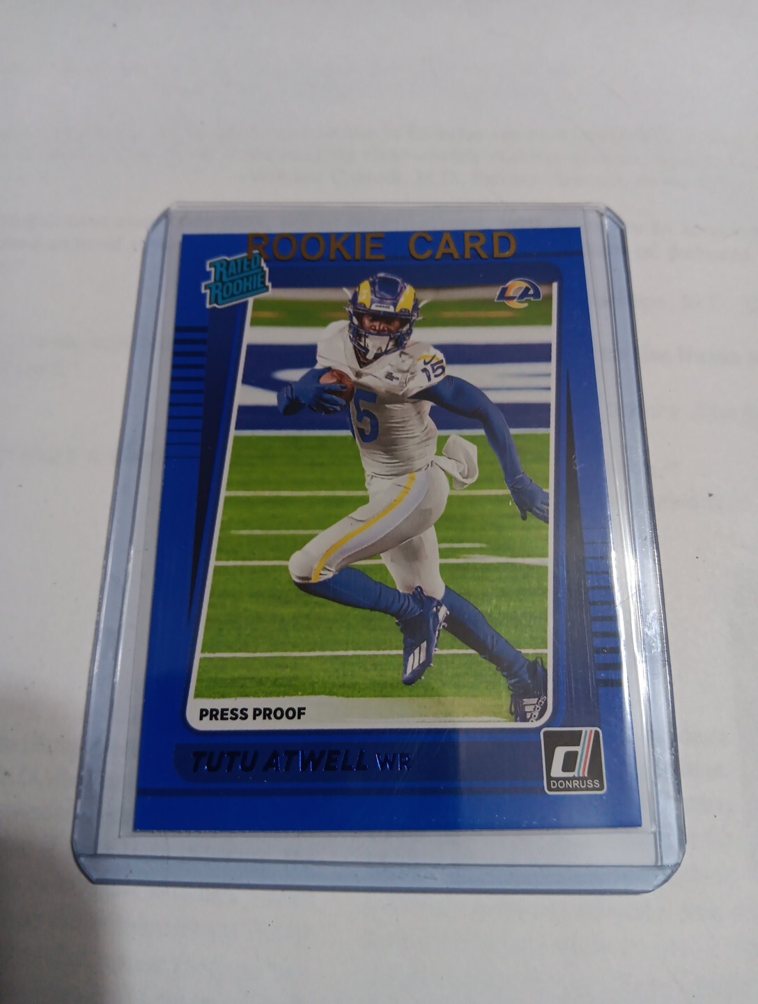 2021 Panini Donruss - Rated Rookie Press Proof Blue #272 Tutu Atwell ...