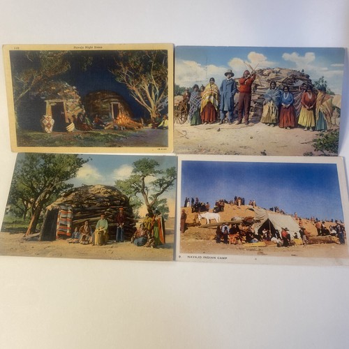 Vintage Navajo Postcards c1940’s Linen Lot of 4 | eBay