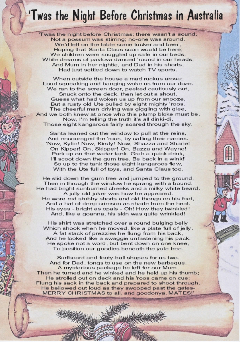 Twas The Night Before Christmas Poem Printable Twas The Night Before