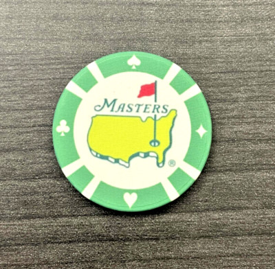 New Masters Clay Poker Chip Ball Marker Masters Golf Tournament | eBay