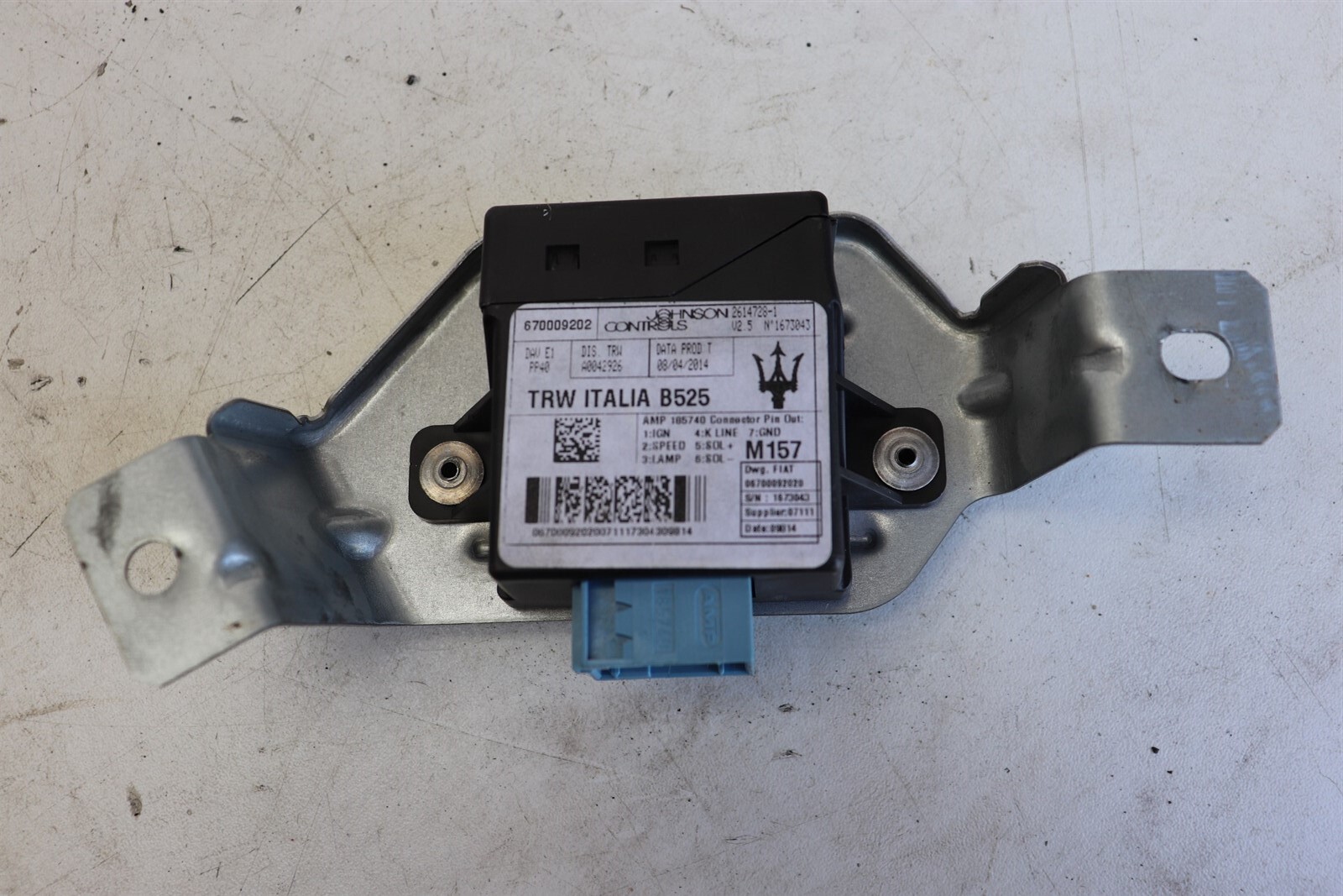 Maserati Ghibli S M157 2014 Power Steering Control Unit ECU 670009202 ...