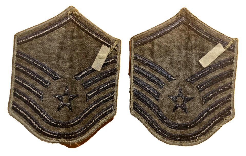 Military USAF Master Sergeant E7 Rank Male Chevron Patch Unit US Air ...