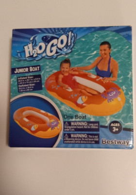 H2O GO! INFLATABLE JUNIOR BOAT AGES 3+ (SEE WARNINGS IN DESCRIPTION) | eBay
