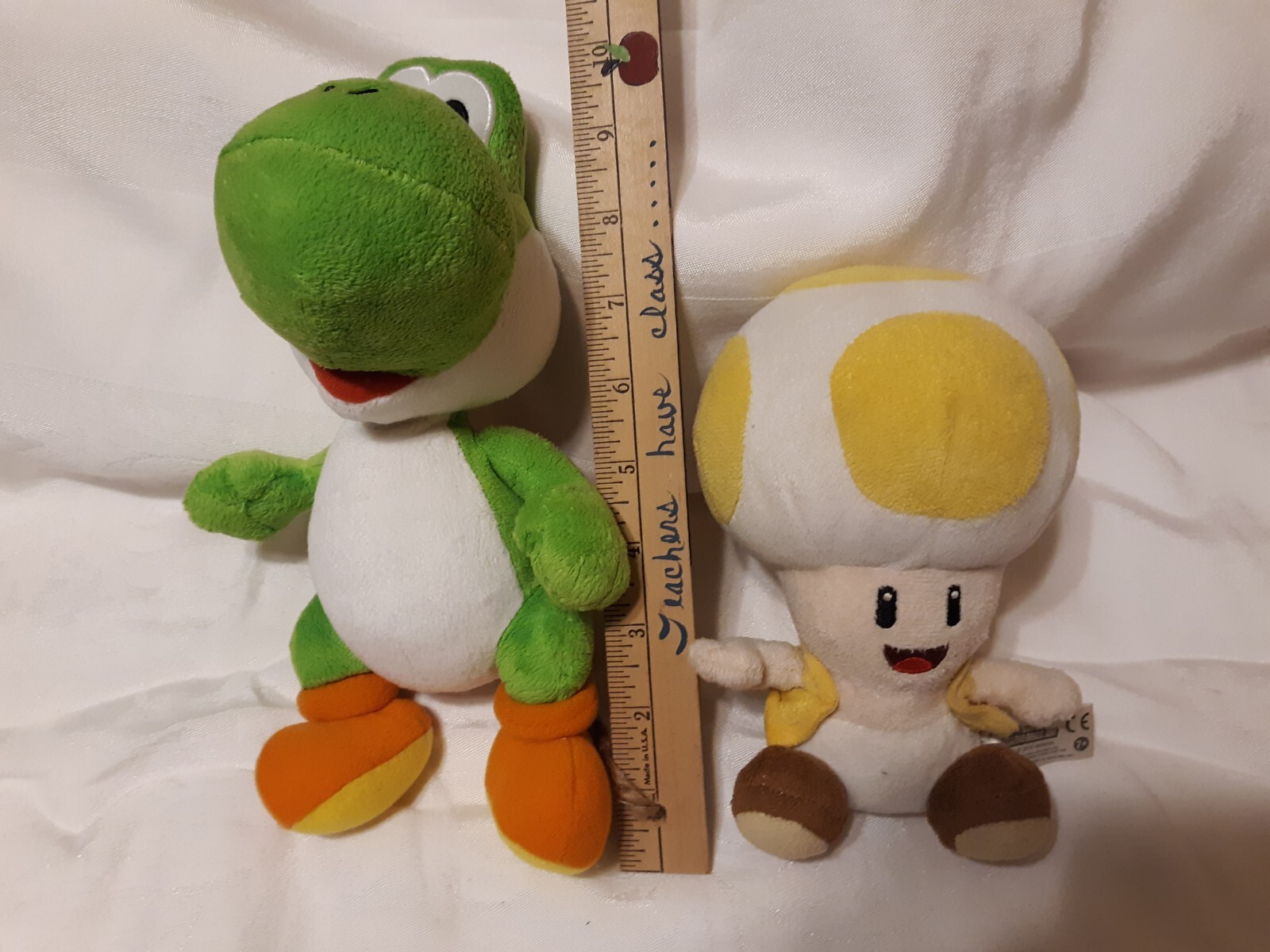 Lot 9 Super Mario Plush Stuffed Luigi Yoshi Koopa Troopa, Toads, 2 ...