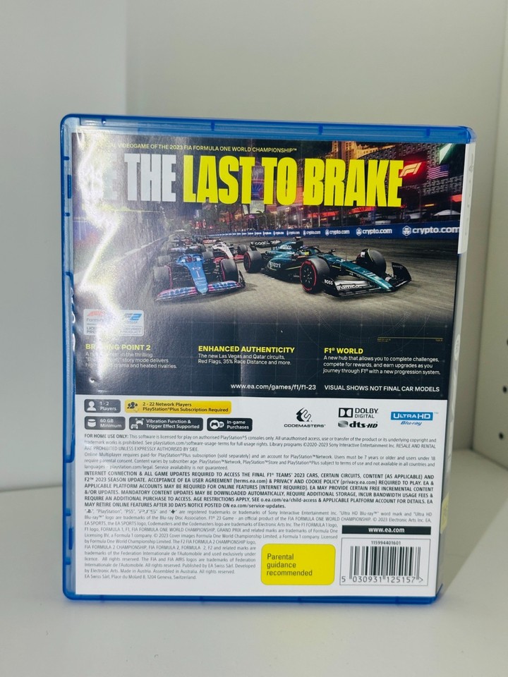 F1 23 Formula 1 Racing PlayStation 5 PS5 Game 2023 Ps5 Car Racing Game ...