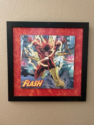 The Flash, Super Heroe, Framed Picture Wall Art ( 18x18 Frame ) | eBay
