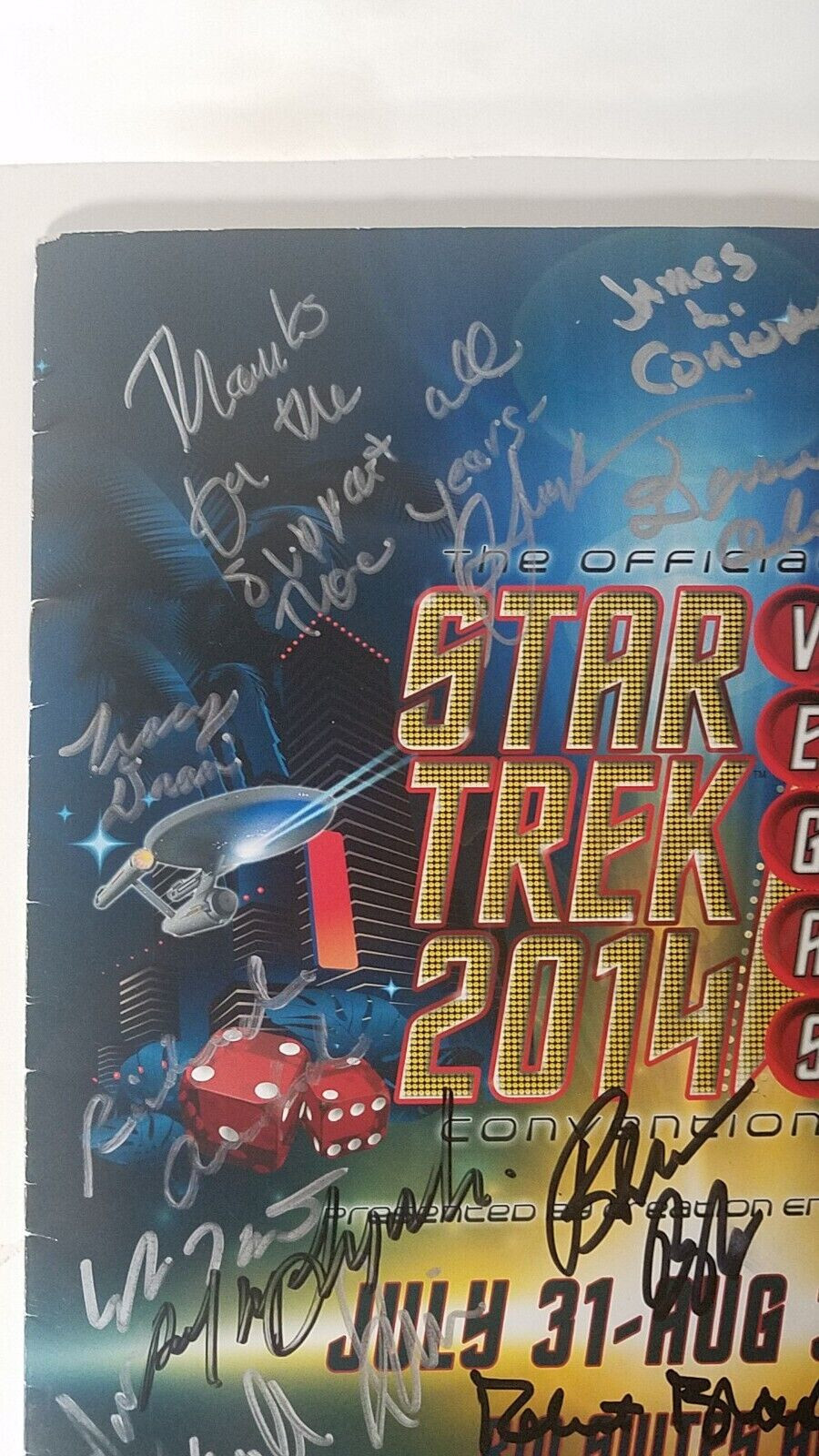 Star Trek Autographs Lot of 30 Hand Signed Autographed Vegas Con ...