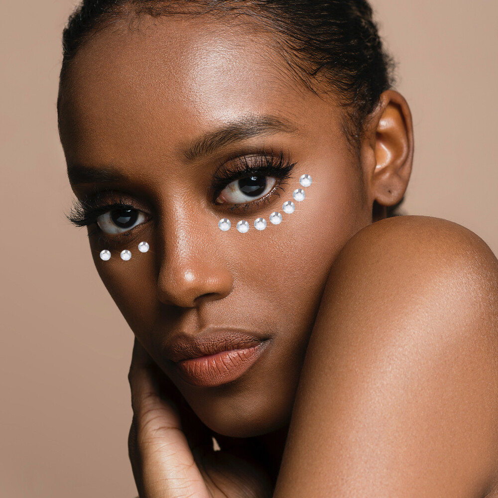Rhinestone Eye Makeup