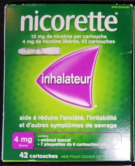 Nicorette Inhaler Stop Smoking Aid Refill Pack - 42 Pieces for sale ...