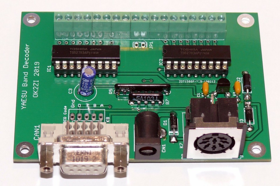 Automatic 16-outputs band decoder (YAESU,Microham MK2R, Elecraft K3 ...