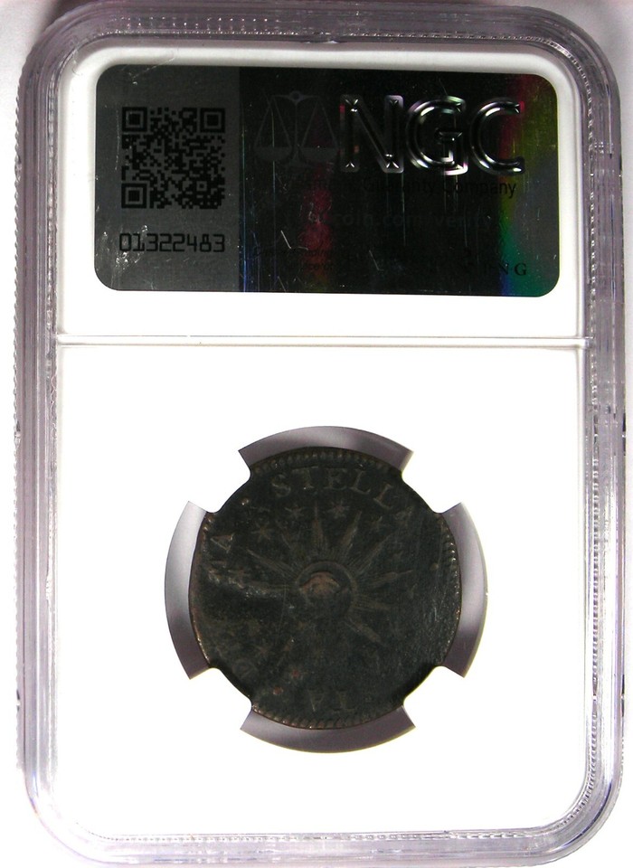 1786 Vermont Vermontensium Copper Coin - Certified NGC VF Details ...