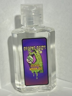 Brains Baits 2oz Scented Worm Oil For Soft Plastic Fishing Baits ...