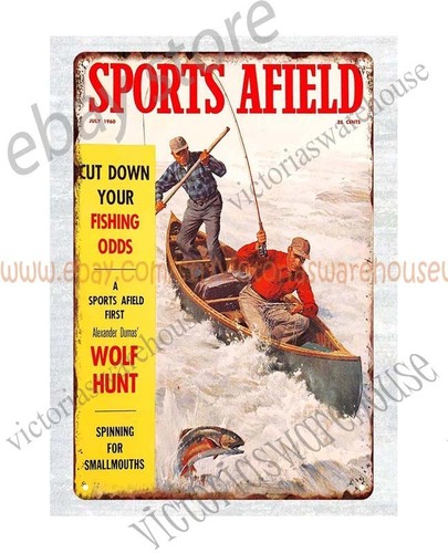 bar club pub studio plaques 1960 fishinghunting trout fishing metal tin ...