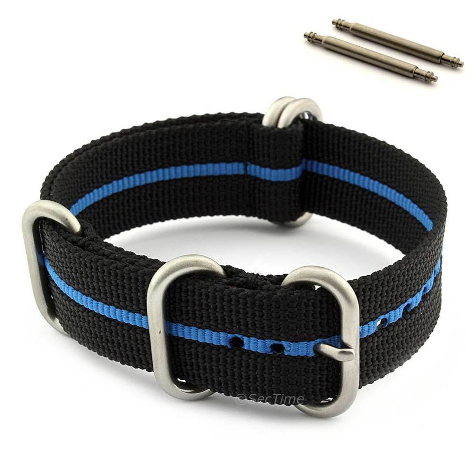 Nato Nylon Military Watch Strap Band Heavy Duty 18 20 22 24 26 Strong ...