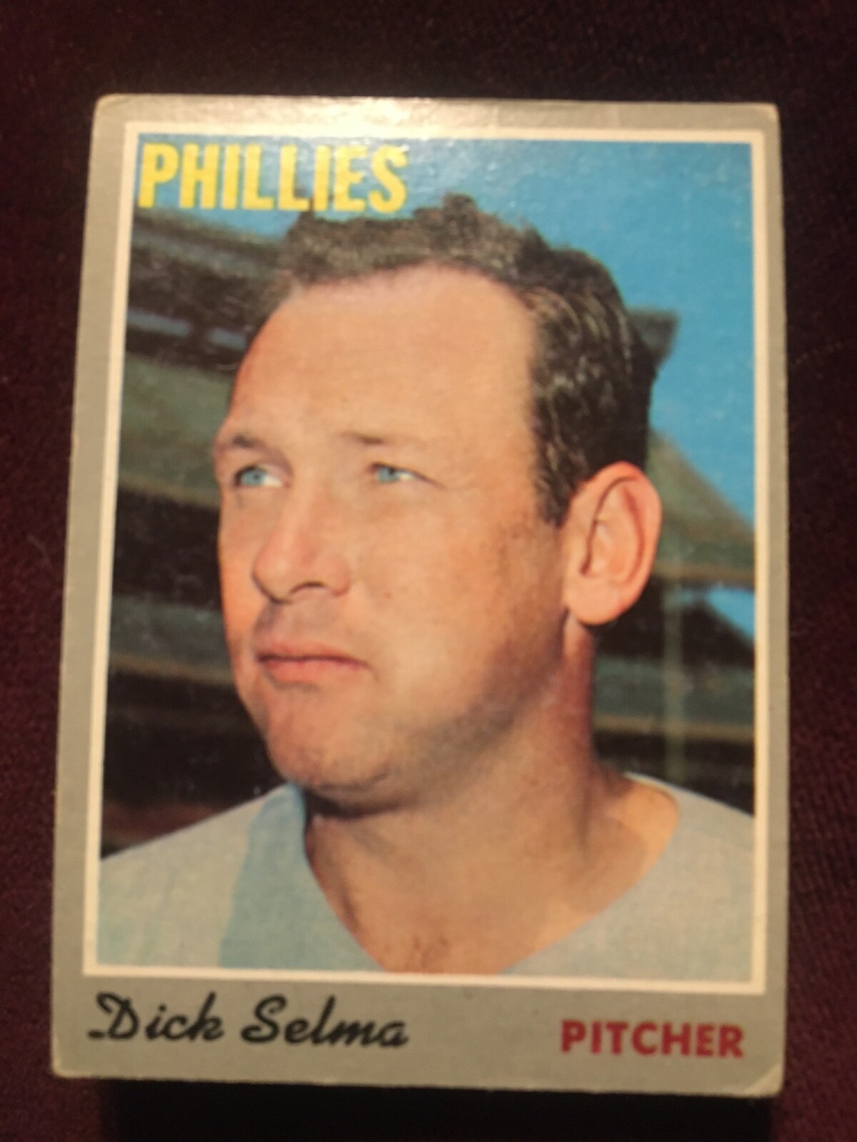 1970 Topps #24 Phillies Dick Selma Baseball Card b | eBay